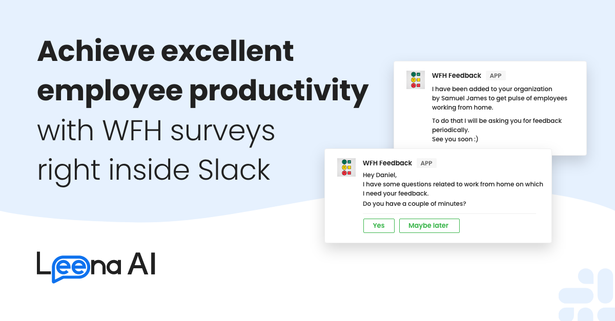 Take employee feedback inside Slack | Leena AI